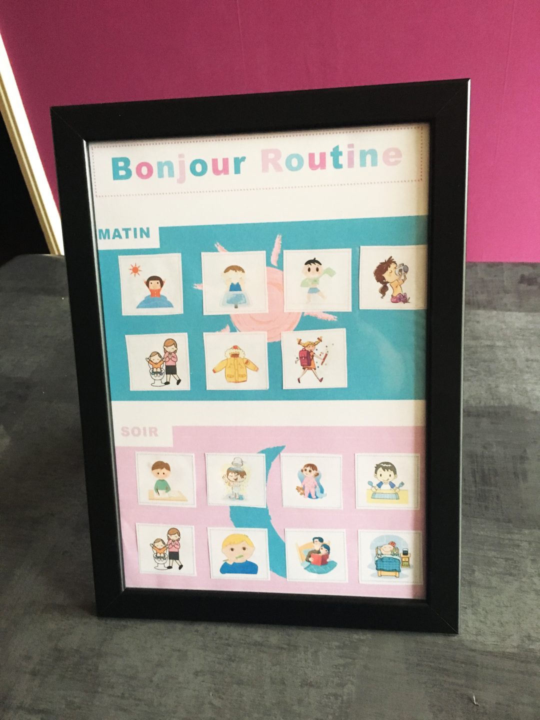 Le tableau de routines enfants DIY | Le blog de Maman Plume