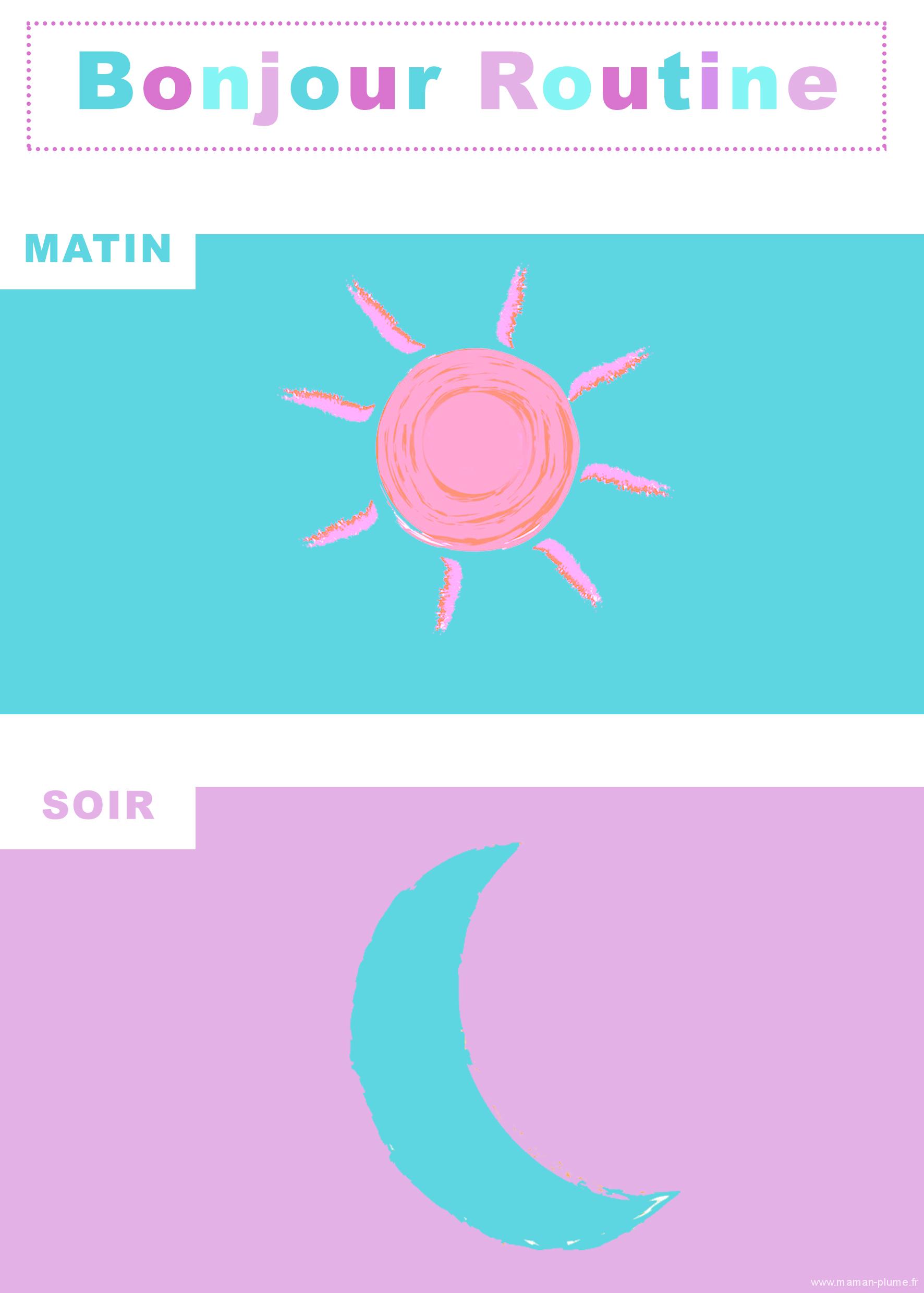 Le tableau de routines enfants DIY - Le blog de Maman Plume