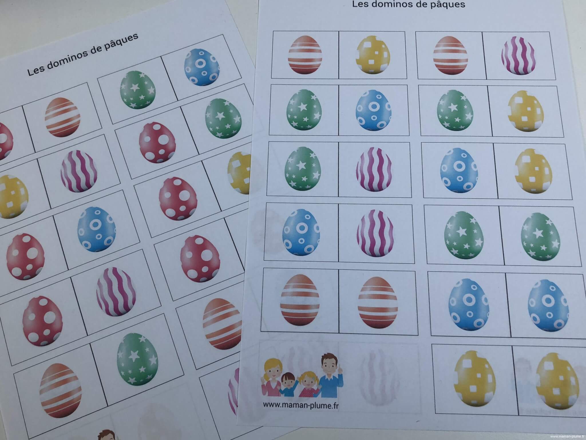 Mon domino de Pâques à imprimer en DIY ! - Le blog de Maman Plume